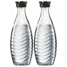 Wassersprudler Flasche SodaStream, transparent, 600ml, Glas, Karaffen, passend f&uuml;r die SodaStream Modelle Crystal und Penguin