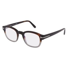 Tom Ford FT5808-B Brille Unisex | Fassung: Vollrand, Rund, Havanna Marmoriert