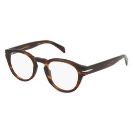 David Beckham DB 7114 Brille Herren | Fassung: Vollrand, Panto, Braun Horn