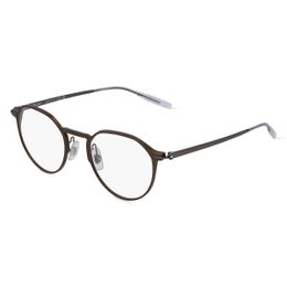 Montblanc MB0233O Brille Unisex | Fassung: Vollrand, Panto, Gr&uuml;n Ruthenium