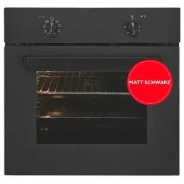 Exquisit Einbaubackofen "EBE367-U-120 mattschwarz", Energieeffizienz: A (A+++-D), schwarz, B:59,5cm H:59,5cm T:57,5cm, Back&ouml;fen, Perfekt f&uuml;r den Alltag &ndash; einfach backen, grillen & Aufl&auml;ufe genie&szlig;en, Einbaubackofen
