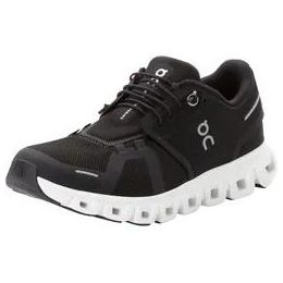 Sneaker On RUNNING "On RUNNING CLOUD 6", Damen, Gr. 38,5, schwarz, wei&szlig;, Synthetik, Schuhe Sneaker