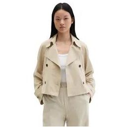 Marc O'Polo Lederjacke MARC O'POLO "aus softem Ziegenleder", Damen, Gr. 36, linen beige, Obermaterial: 100% Leder (Ziege); Futter: 100% Baumwolle, unifarben, loose fit, Jacken