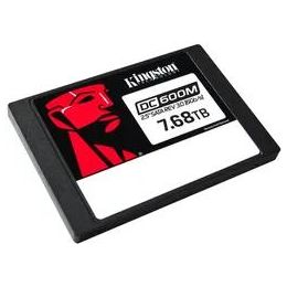 Kingston interne SSD "7680G DC600M", schwarz (ohne farbbezeichnung), B:13cm H:1cm T:18cm, Festplatten