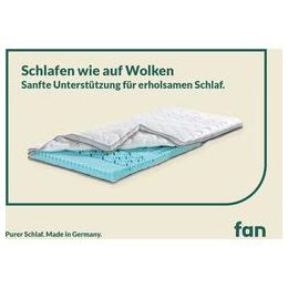 f.a.n. Topper FAN "XXL Soft Plus, Premium Topper 90x200 cm,180x200 cm & weitere Gr&ouml;&szlig;en", wei&szlig;, B:90cm H:7cm L:190cm, Kaltschaum, Topper, Matratze, Boxspringbett, Hausstauballergiker geeignet, ergonomisch