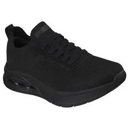 Sneaker Skechers "BOBS ARC WAVES 2.0", Herren, Gr. 42, schwarz, schwarz, Textil, unifarben, Schuhe Sneaker, Schn&uuml;rschuh, Laufschuh in veganer Verarbeitung
