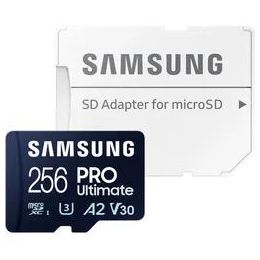 Samsung Speicherkarte "Pro Ultimate", blau (blau 2), 256 GB, Speicherkarten
