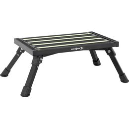 Brunner Go Step Black Fluo Aluminium Wohnmobilstufe mit Antirutschfl&auml;che und Fluostreifen 48 x 30 x 23 cm schwarz - Trittstufen