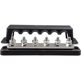 Victron Busbar 250 A / 70V 6P Sammelschiene Stromverteiler inklusive Abdeckung 6 Anschl&uuml;sse - Verteilungseinheiten von VICTRON ENERGY