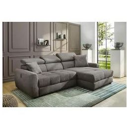 Jockenh&ouml;fer Ecksofa JOCKENH&Ouml;FER GRUPPE "Move L-Form, B: 270 cm, mit 60 cm elektr. Sitztiefenverstellung", grau 432, 09, B:270cm T:115cm, Korpus: 100% Polyester;Kissen: 100% Polyester, Sofas, Ecksofa, 140kg Belastbarkeit je Sitz, Kopfteilverstellung & USB-Anschluss, Topseller