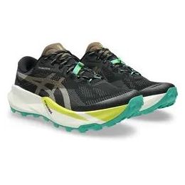 Trailrunningschuh asics "TRABUCO 14", Herren, Gr. 43,5, schwarz, clay canyon, Synthetik, Schuhe, profiliertes Laufsohlenprofil, mit Gummilaufsohle, mit Schn&uuml;rung