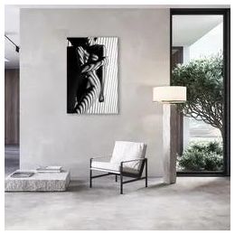 Alu-Dibond-Druck queence "Verf&uuml;hrerischer Frauenk&ouml;rper umh&uuml;llt", farbe bild(er): grau, B:80cm H:120cm, Alu Dibond, Bilder, Sinnliche Wandbilder in Galeriequalit&auml;t inkl. Aufh&auml;ngesystem