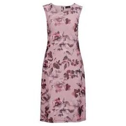 Abendkleid GOLDNER "Elegantes Kleid aus weichem Mesh", Damen, Gr. 54, N-Gr, rosa (rosenquarz, purpur, gemustert), Obermaterial: 92% Polyester PES. 8% Elasthan EL., U-Boot-Ausschnitt, Gerade, Kleider Abendkleid, mit trageangenehmen Jersey abgef&uuml;ttert