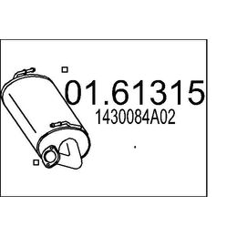 MTS MARKENTECHNIKSERVICEGMBH & CO. KG MTS Endschalld&auml;mpfer 0161315 f&uuml;r Suzuki