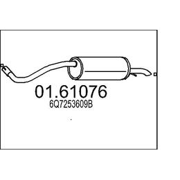MTS MARKENTECHNIKSERVICEGMBH & CO. KG MTS Endschalld&auml;mpfer 0161076 f&uuml;r Skoda