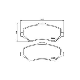 MAGNETI MARELLI Bremsbelagsatz, Scheibenbremse 363700411025 f&uuml;r Fiat Chrysler DODGE JEEP