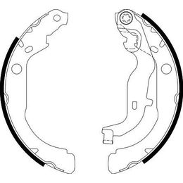 Hella Bremsbackensatz 8db355022261 Hinterachse f&uuml;r RENAULT DACIA