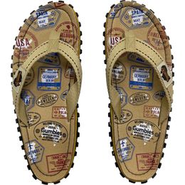 Gumbies Traveler Damen Zehentrenner hellbraun 37 - Herrenschuhe