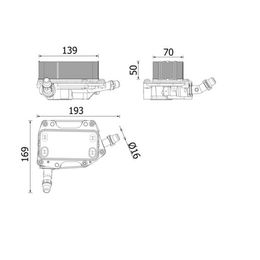 Mahle &Ouml;lk&uuml;hler, Automatikgetriebe clc351000p f&uuml;r BMW (BRILLIANCE)