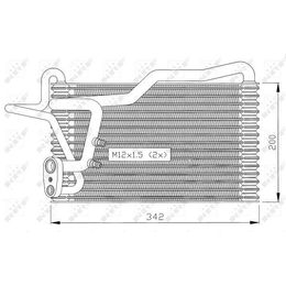 NRF Verdampfer, Klimaanlage 36036 f&uuml;r Audi