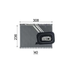 Mahle Verdampfer, Klimaanlage ae128000p f&uuml;r Mercedes