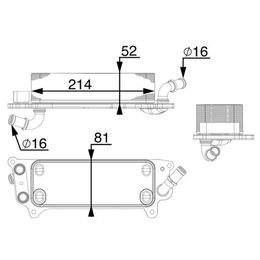 Mahle &Ouml;lk&uuml;hler, Automatikgetriebe clc77000p f&uuml;r CUPRA