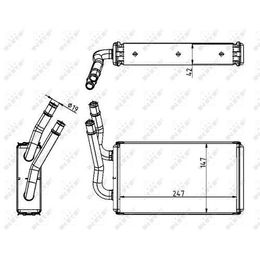 NRF W&auml;rmetauscher, Innenraumheizung 54228 f&uuml;r Ford