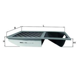 Mahle Luftfilter lx3583 Filtereinsatz 61mm f&uuml;r Iveco