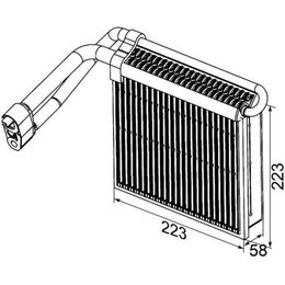 Mahle Verdampfer, Klimaanlage ae98000p f&uuml;r Ford