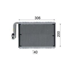 Mahle Verdampfer, Klimaanlage ae92000p f&uuml;r Mercedes