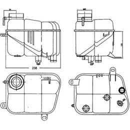 Mahle Ausgleichsbeh&auml;lter, K&uuml;hlmittel crt120000s f&uuml;r Mercedes