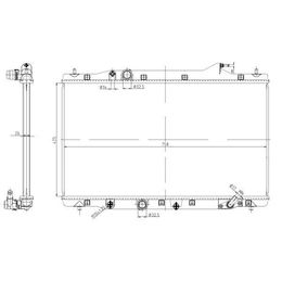 NRF K&uuml;hler, Motork&uuml;hlung 550040 f&uuml;r HONDA