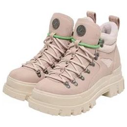 Stiefel Buffalo "Buffalo ASPHA LACE UP HIKE - VEGAN NUBUCK/MESH", Damen, Gr. 41, rose, Polyurethan, unifarben, Schuhe Stiefel