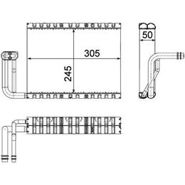 Mahle Verdampfer, Klimaanlage ae88000p f&uuml;r BMW (BRILLIANCE) ROLLS-ROYCE