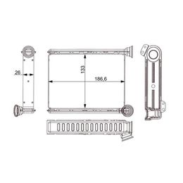 Mahle W&auml;rmetauscher, Innenraumheizung ah370000s f&uuml;r DACIA