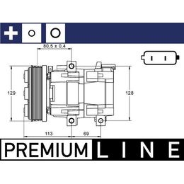 Mahle Kompressor, Klimaanlage BEHR HELLA SERVICE *** PREMIUM LINE acp88000p f&uuml;r Ford