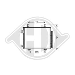 DIEDERICHS Kondensator, Klimaanlage dcc1791 f&uuml;r NISSAN Suzuki