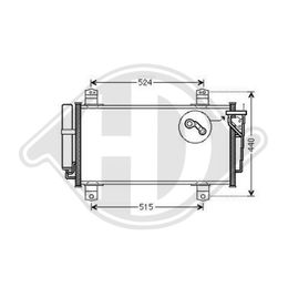 DIEDERICHS Kondensator, Klimaanlage dcc1234 f&uuml;r MAZDA