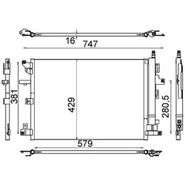 Mahle Kondensator, Klimaanlage ac635000s f&uuml;r Volvo