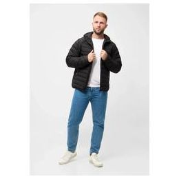 Anorak Derbe "Lightby", Herren, Gr. 3XL, jet schwarz, jet schwarz, Obermaterial: 100% Polyester; F&uuml;llmaterial: 100% Polyester; Futter: 100% Polyester, Basic, normal, Jacken, Steppjacke, leicht, sportlich, mit Kapuze