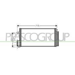 PRASCO Kondensator, Klimaanlage ft137c001 f&uuml;r Fiat