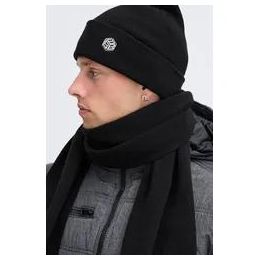Beanie Blend "BHScean Pack", Herren, Gr. onesize, schwarz, Feinstrick, 100% Polyacryl, unifarben, M&uuml;tzen Beanie, Stylisches Set aus M&uuml;tze und Schal