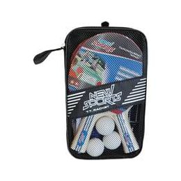 Vedes Tischtennis-Set mit 2 Schl&auml;gern, 3 B&auml;llen und Netz, Sets