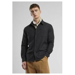 Flanellhemd Urban Classics "Urban Classics Herren Flanell Shirt", Herren, Gr. XL, US-Gr&ouml;&szlig;en, schwarz, 100% Baumwolle, unifarben, normal, Hemden