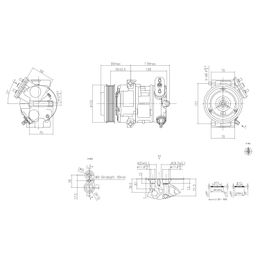 Hella Kompressor, Klimaanlage 8fk366201901 f&uuml;r Mercedes (BBDC) (FJDA)