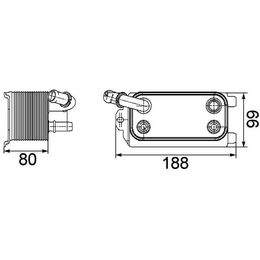 Mahle &Ouml;lk&uuml;hler, Automatikgetriebe clc72000p f&uuml;r Ford Volvo LAND ROVER