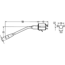 Hella Lenkstockschalter 6ba001539001 f&uuml;r Iveco Opel YUTONG MITSUBISHI STEYR