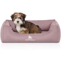Knuffelwuff Orthop&auml;disches Wasserabweisendes Hundebett Leon aus Velours mit Handwebcharakter