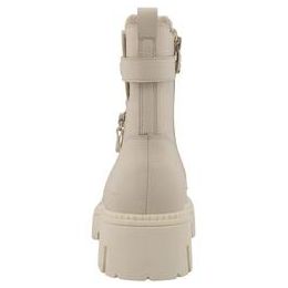Stiefel Tom Tailor "Tom Tailor Tall Boots", Damen, Gr. 38, beige, Polyurethan, unifarben, Schuhe Stiefel