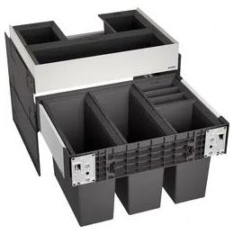 M&uuml;lltrennsystem Blanco "Select II XL 60/4", schwarz, B:40cm H:47cm T:57cm, Kunststoff, M&uuml;lleimer, M&uuml;lltrennsystem, Orga, Kunststoff, Stahlblech, 600 mm Untermass